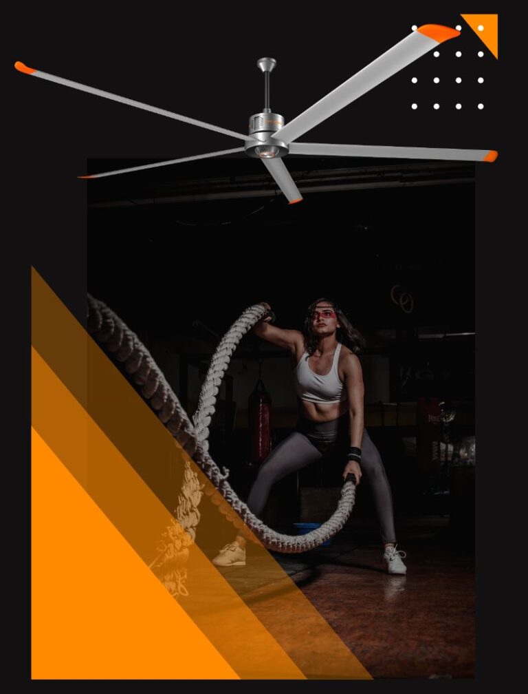 Ultra Quiet HVLS Ceiling Fans for Schools & Gymnasiums